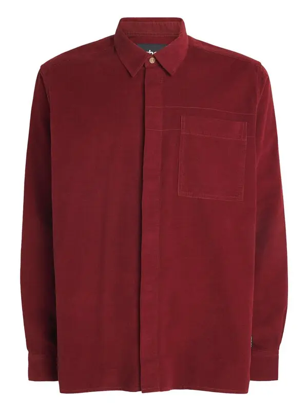 Barbour Cotton Corduroy Hatcliff Shirt - Red