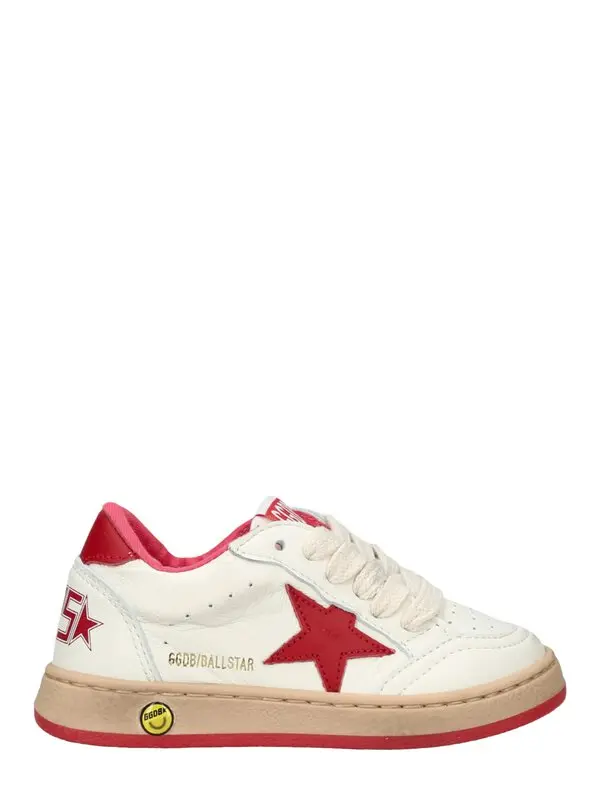Golden Goose Leather Ball Star Sneakers - White
