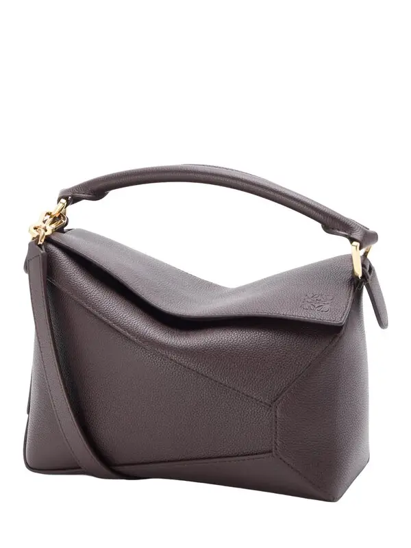 Loewe Mini Leather Puzzle Top-handle Bag - Brown
