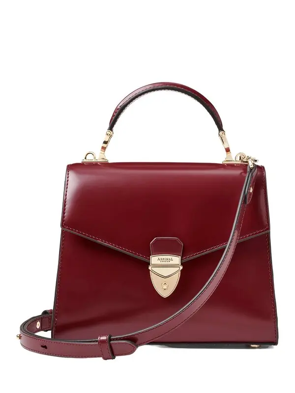 ASPINAL OF LONDON Mayfair 2 Top-handle Bag - Burgundy