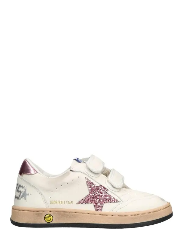 GOLDEN GOOSE Leather Ball Star Sneakers - Pink