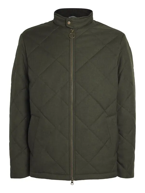 Barbour City Harrington Quilted Jacket - Green