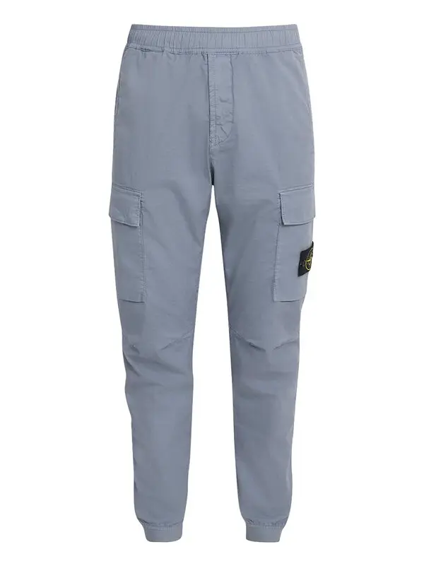 Stone Island Stretch-cotton Cargo Trousers - Blue