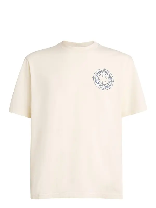 Stone Island Cotton Compass T-shirt - Ivory