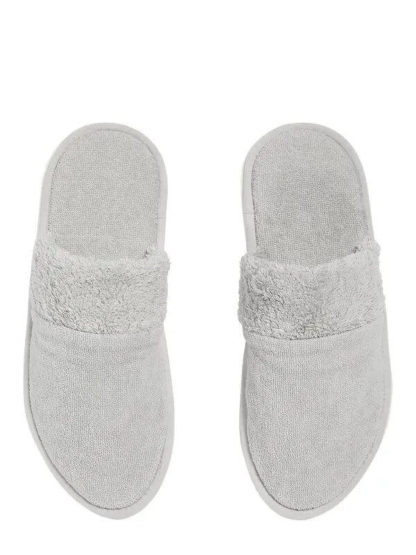 ABYSS & HABIDECOR Egyptian Cotton Christine Slippers - Silver