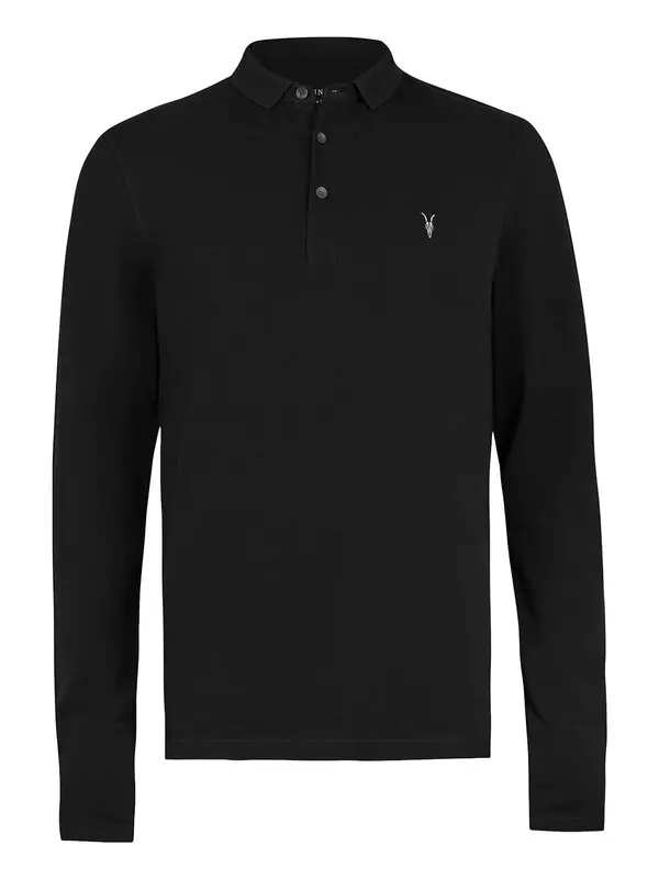ALLSAINTS Organic Cotton Reform Polo Shirt - Black