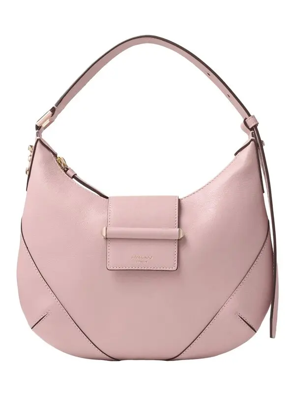 JIMMY CHOO Bar Leather Shoulder Bag - Pink
