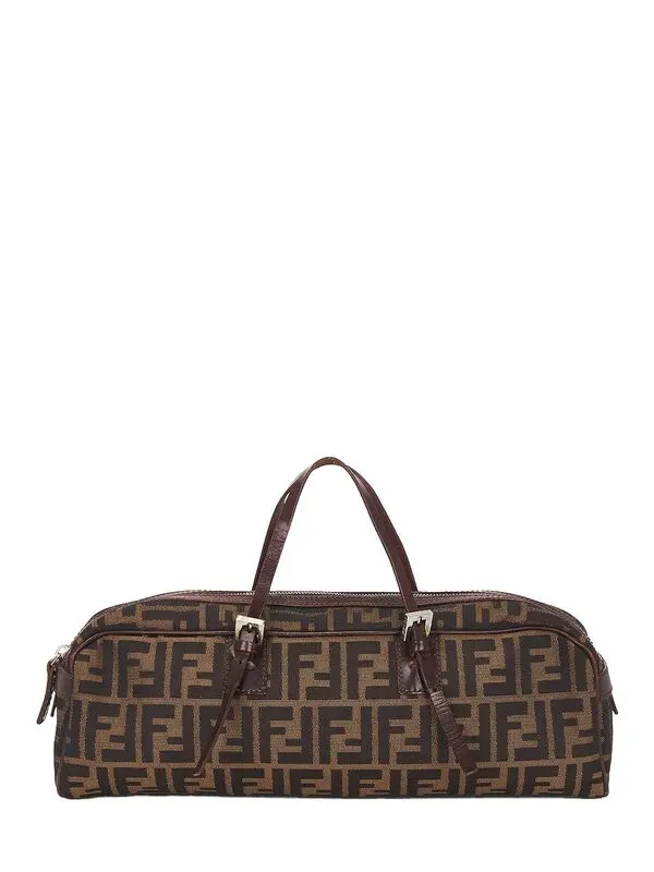 Fendi Zucchino Mama Baguette Shoulder Bag - Brown