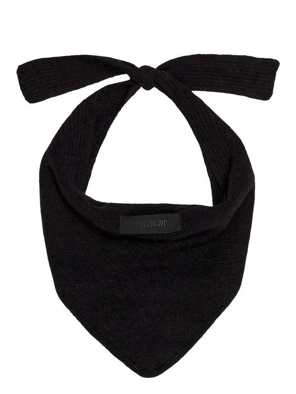 Jacquemus Le Chale Gros Grain - Black