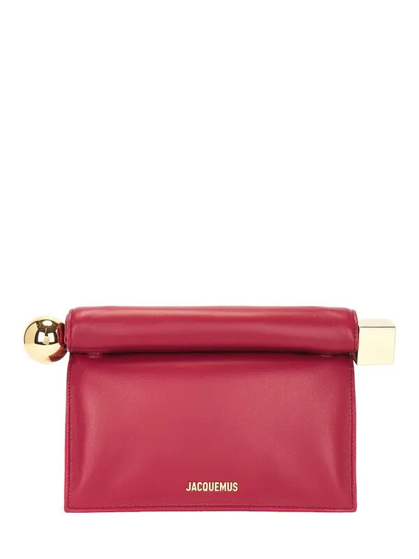 Jacquemus La Pochette Rond Carre - Dark Red