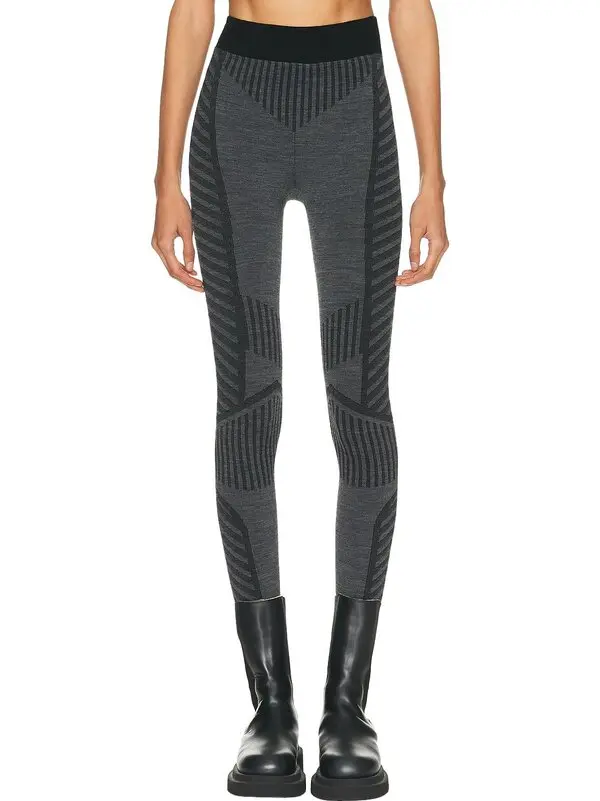 Fusalp Seamela Legging In Grey - Gris Chine & Noir