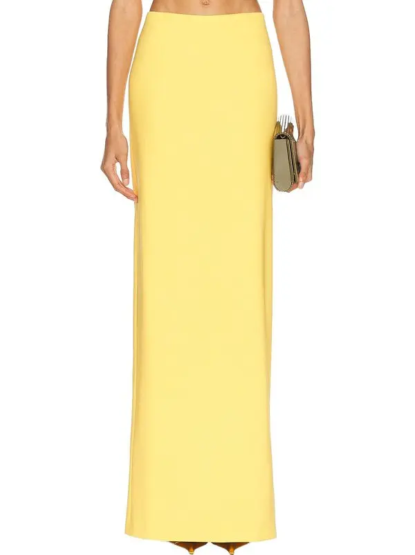 Carolina Herrera Column Skirt - Daffodil