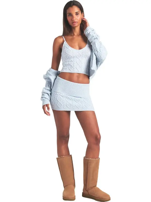 SKIMS Sweater Knits Cable Knit Cami - Zen Blue