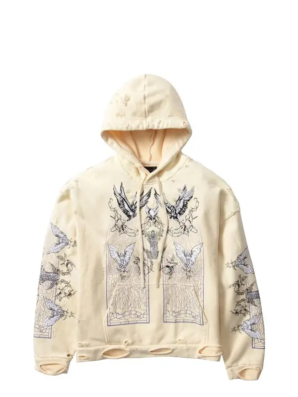 WHO DECIDES WAR BY EV BRAVADO Ascension Hooded Pullover - Cloud