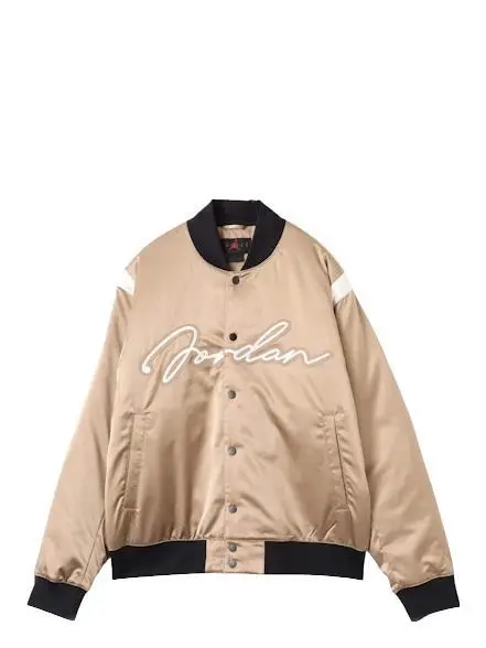 JORDAN Mvp Varsity Bomber Jacket - Beige