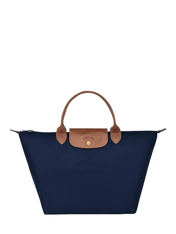 Longchamp Le Pliage Top Handle Bag M - Navy Blue