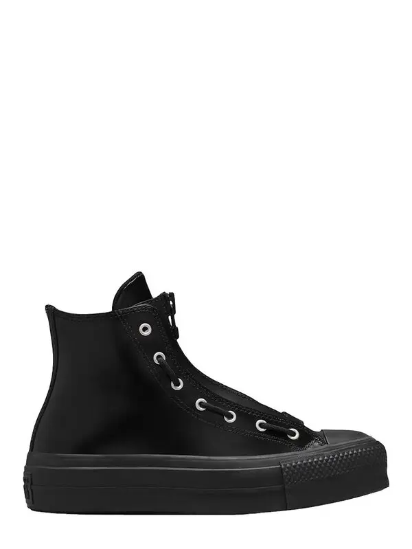 CONVERSE Chuck Taylor All Star Lift Platform Leather Hi - Black/total Eclipse