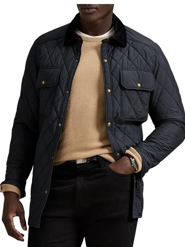 Polo Ralph Lauren Big & Tall The Beaton Quilted Jacket - Black