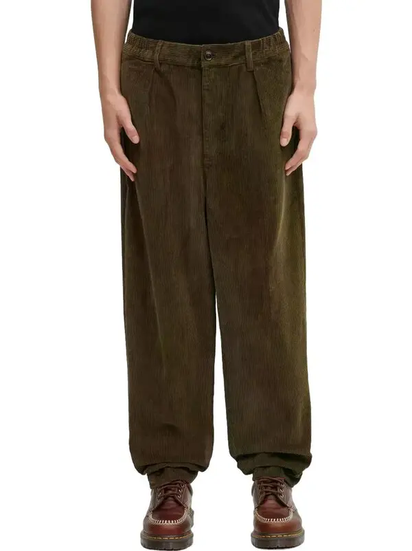 Barbour Elmbank Corduroy Pleated Trousers - Brown