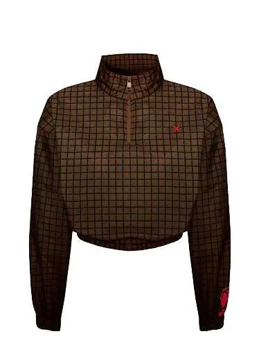 PCFG Parachute Crop Sweat - Brown
