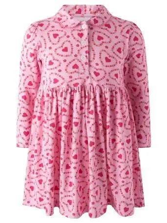 RACHEL RILEY Floral Heart Jersey Dress - Pink