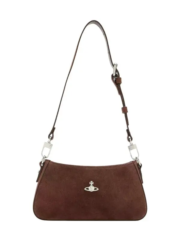 VIVIENNE WESTWOOD Tasha Orb-detail Shoulder Bag - Brown