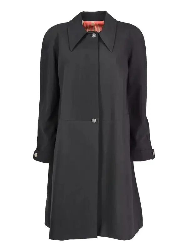 Fendi Single-breasted Coat - Black