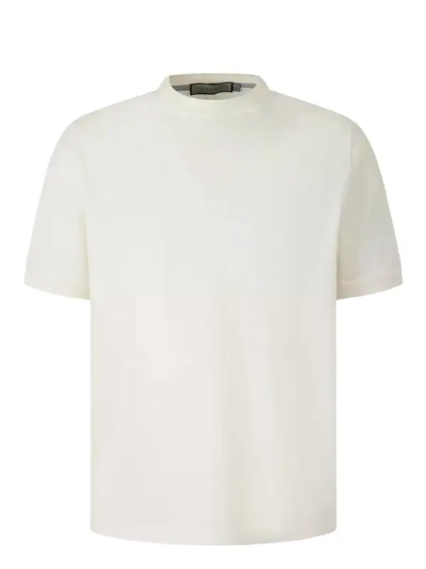 Canali Crew-neck Cotton T-shirt - White