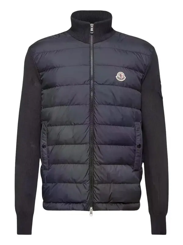 Moncler Zip-up Padded Cardigan - Blue