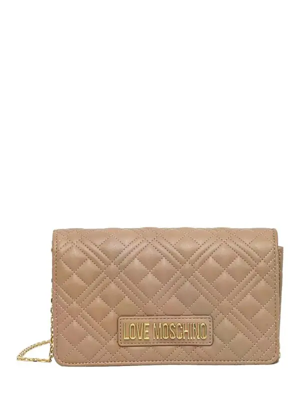 Moschino Quilted Shoulder Bag - Neutrals