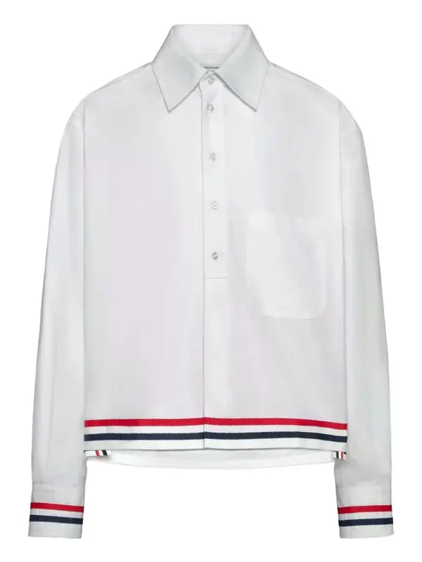 Thom Browne Buttoned-cuffs Shirt - White