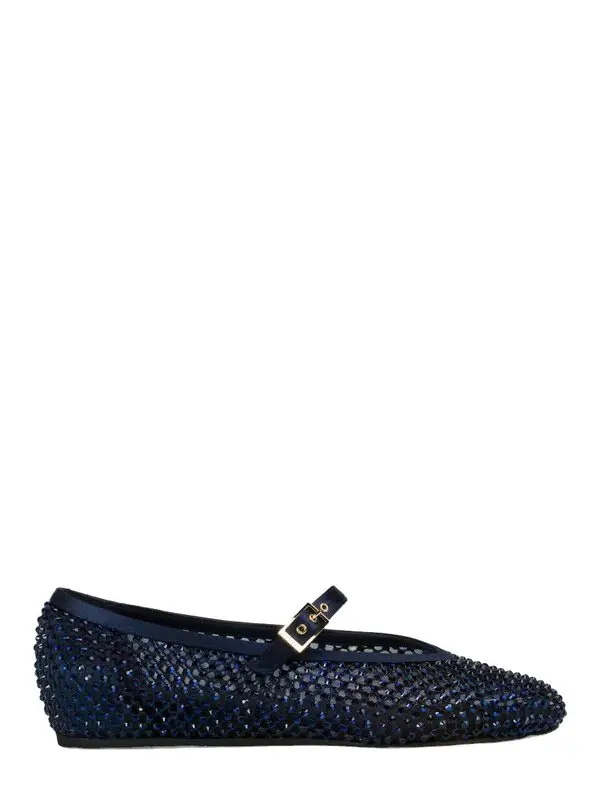 LE SILLA Gilda Crystal-embellished Ballerina Shoes - Blue