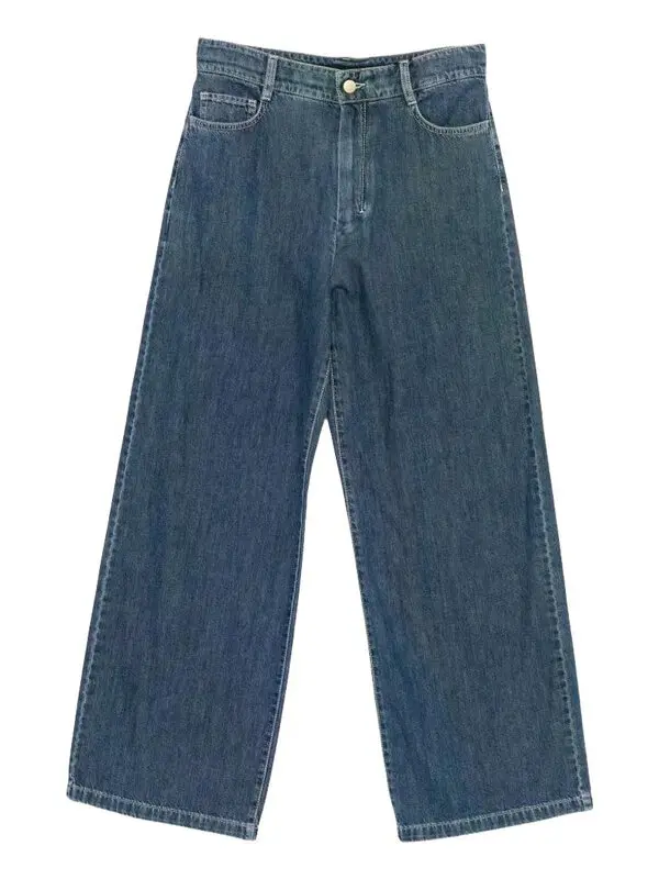 Max Mara Zeus Wide Leg Jeans - Blue