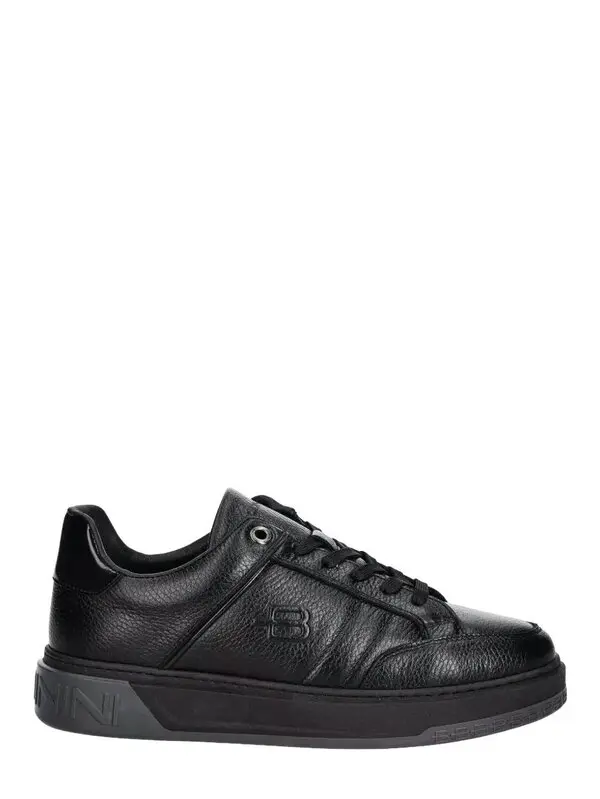 BALDININI Embossed Logo Panelled Sneakers - Black