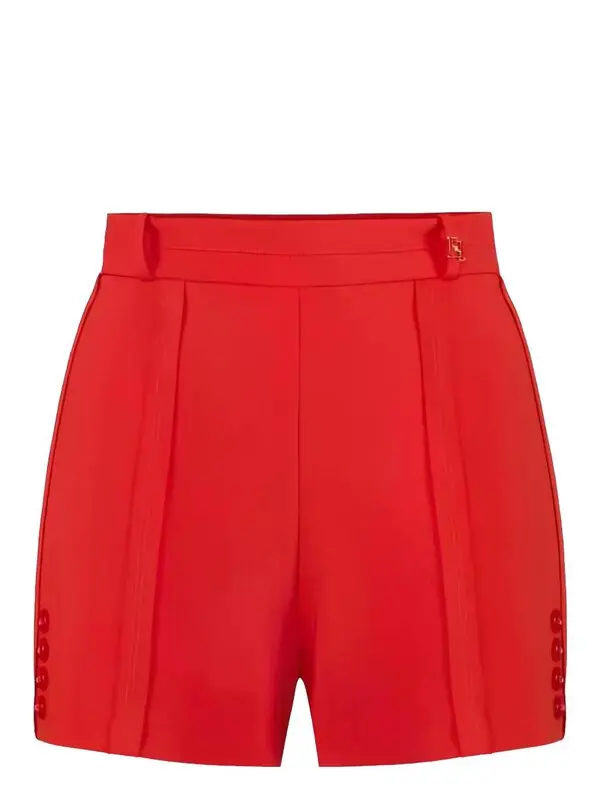 Elisabetta Franchi Logo Detail Shorts - Red