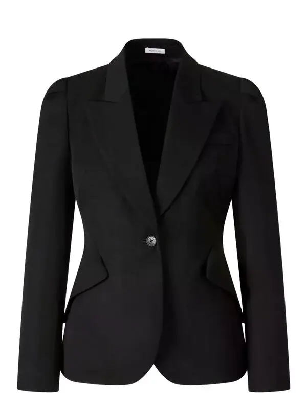 Alexander McQueen Single-breasted Blazer - Black