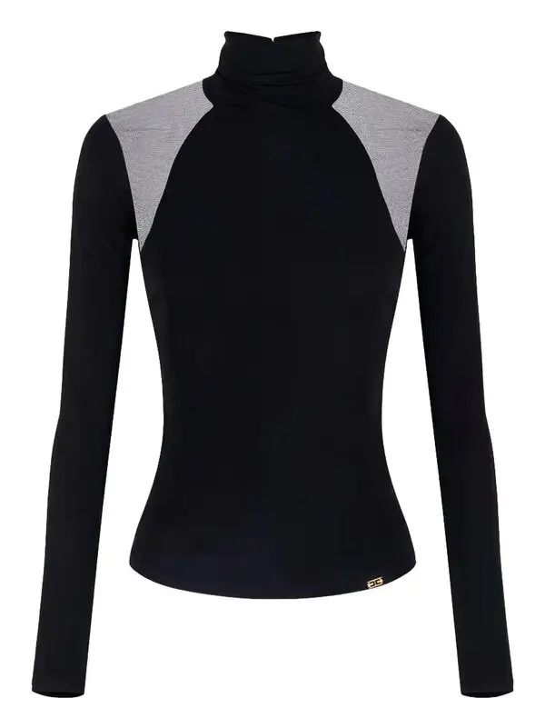 Elisabetta Franchi Long-sleeved Top - Black