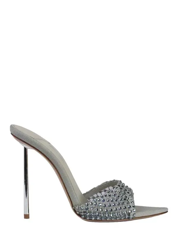 LE SILLA Gilda Embellished Mules - Grey