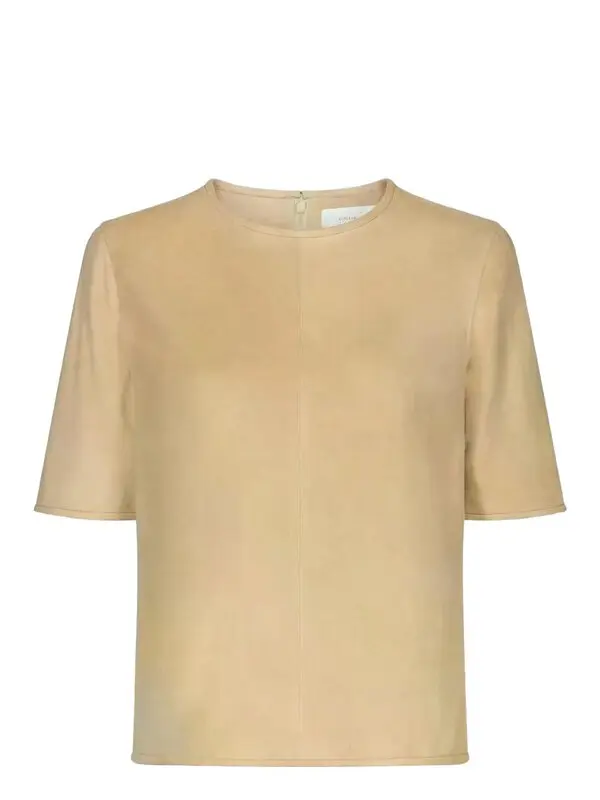 Loulou De Saison Zaida Short-sleeve Crew-neck T-shirt - Neutrals