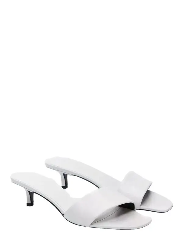 Loulou De Saison Andy Heeled Mules - White