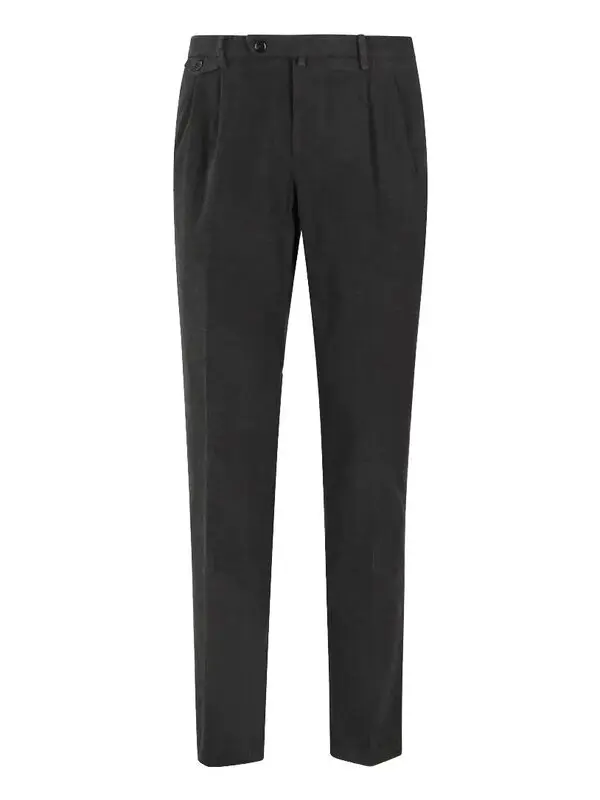 BRIGLIA 1949 Pleated Trousers With Side-pockets - Grey