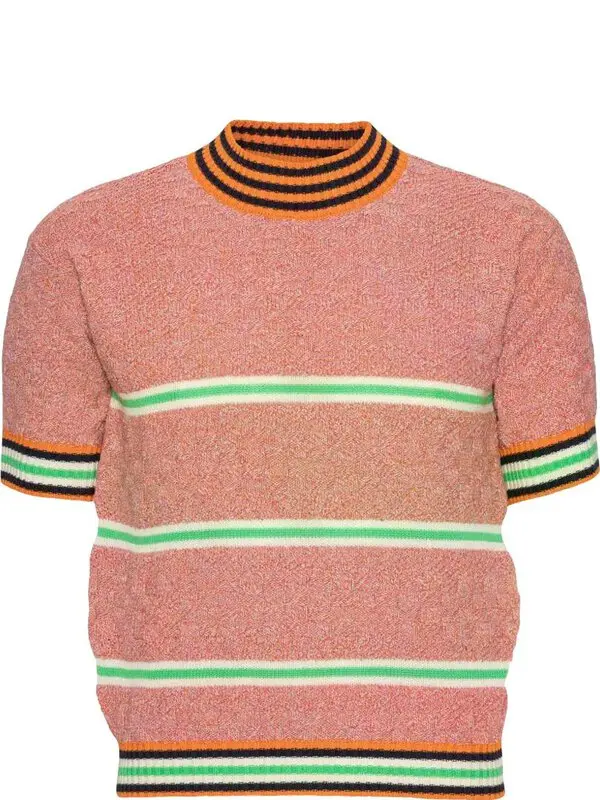 Henrik Vibskov Safe-t Striped T-shirt - Orange