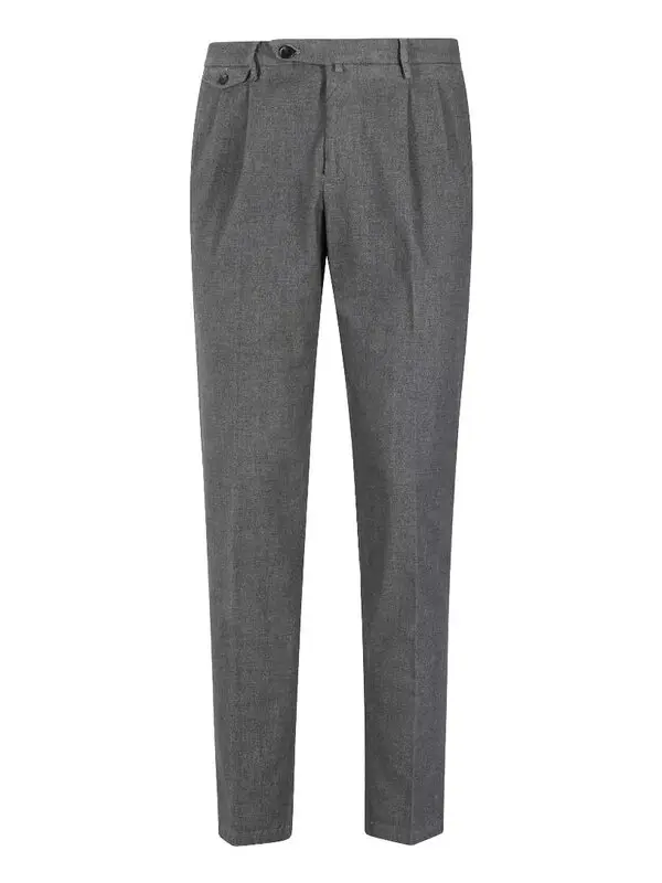 BRIGLIA 1949 Side-pockets Pleated Trousers - Grey