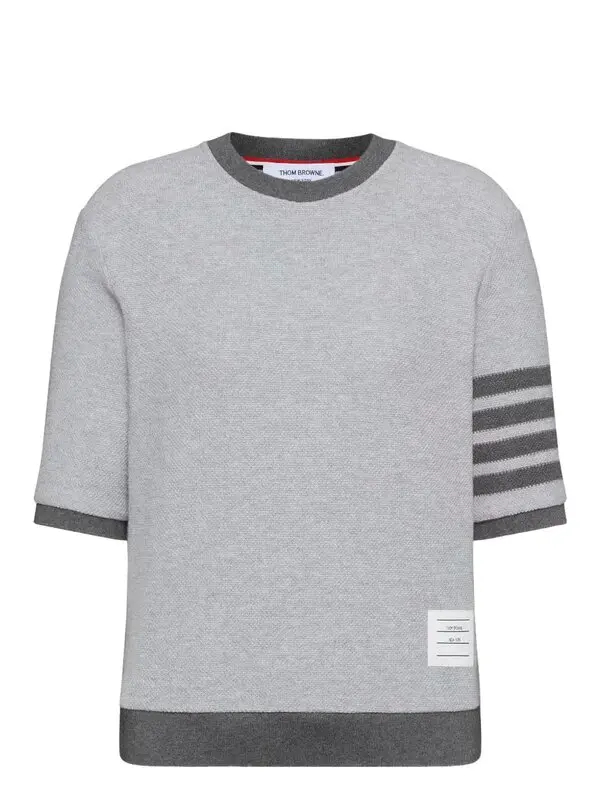 Thom Browne 4-bar T-shirt - Grey