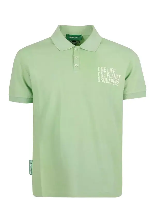 Dsquared2 Graphic Polo Shirt - Green