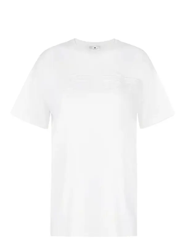 Elisabetta Franchi Embossed-logo T-shirt - White