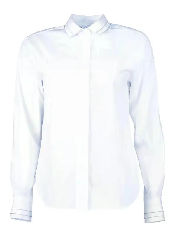 Peserico Pleated Long-sleeve Shirt - White
