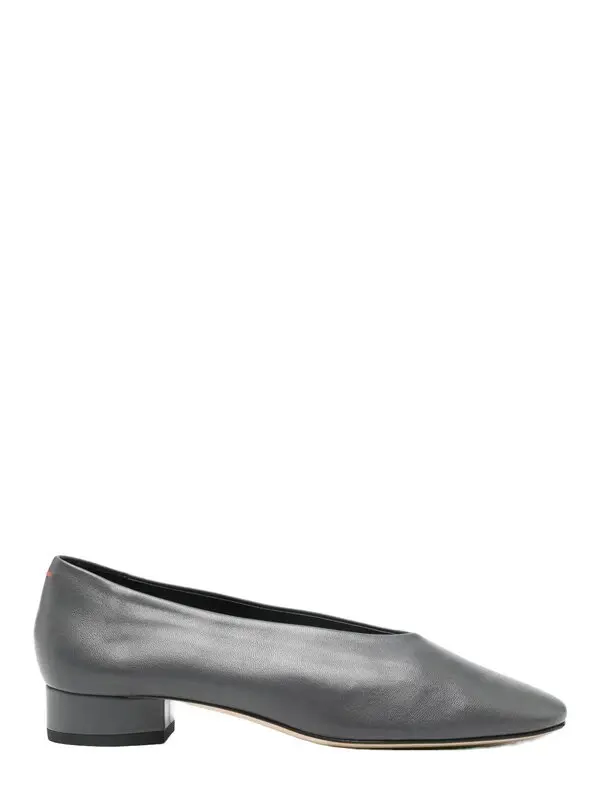 AeydĒ Delia Almond-toe Pumps - Grey