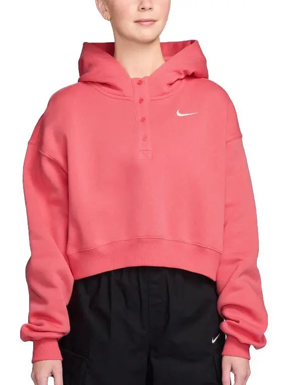 Nike Sportswear Phoenix Fleece Crop Sweatshirt - 894 S Corl/sail