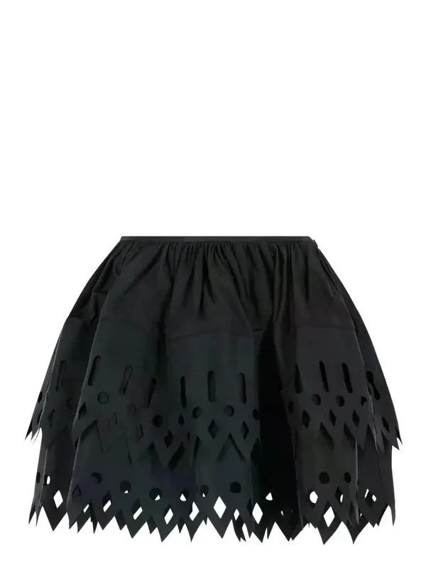 Blumarine Cut-out Mini Skirt - Black
